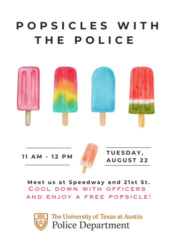 Popsicles with the Police | UT Police Department
